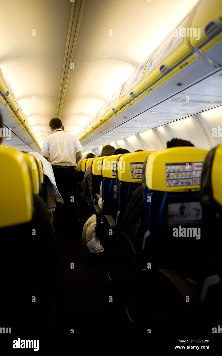 Service on a Ryanair flight Stock Photo - Alamy