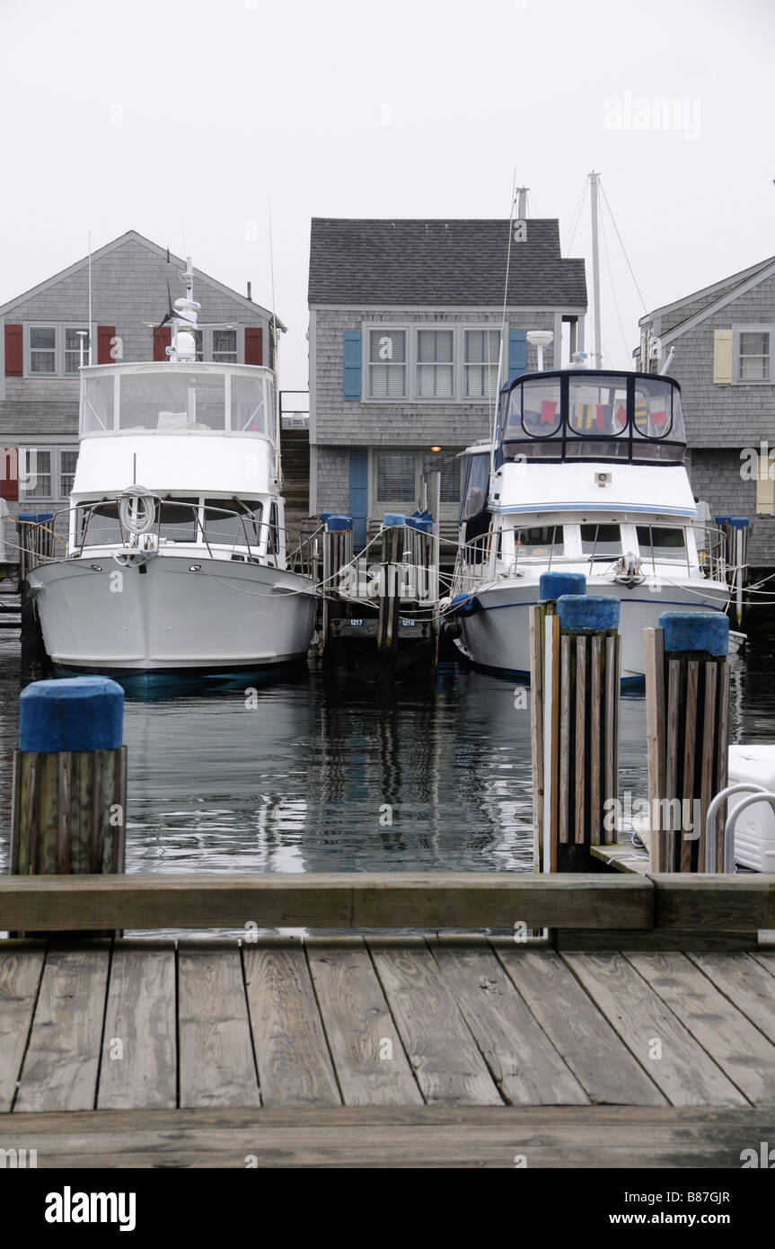 Boats in Dock, Nantucket, MA Stock Photo - Alamy
