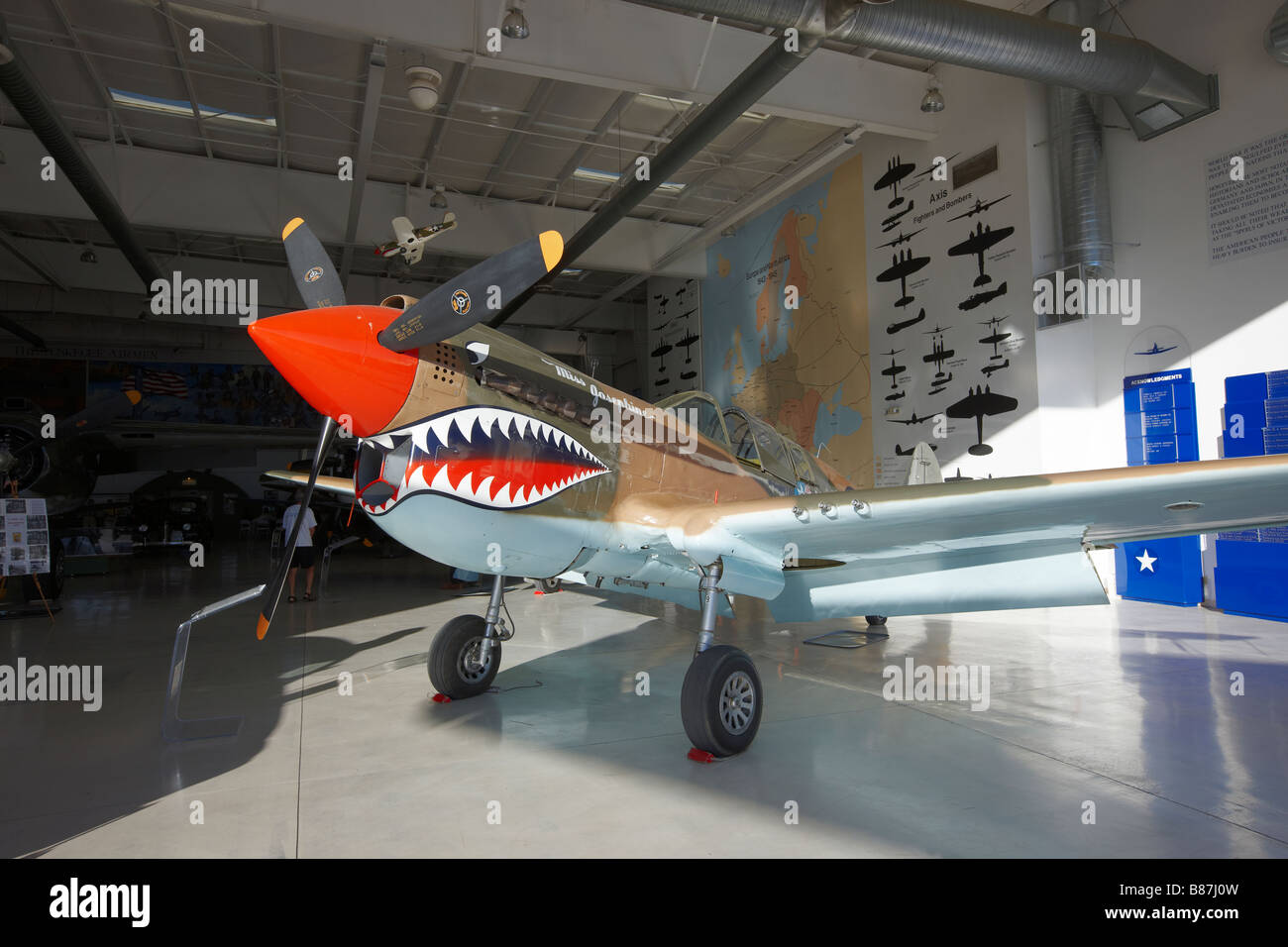 Curtiss P-40 Warhawk Pursuit Fighter aircraft displayed in Palm Springs ...