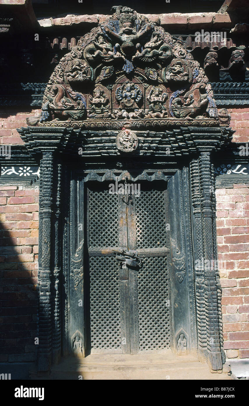 Nepal stunning example of newari architecture hi-res stock photography ...