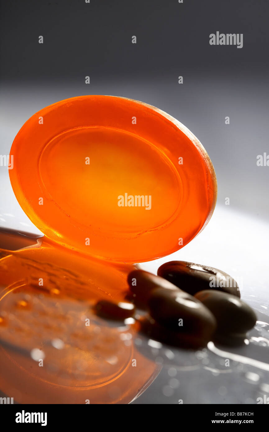 Soap and pebbles Stock Photo - Alamy