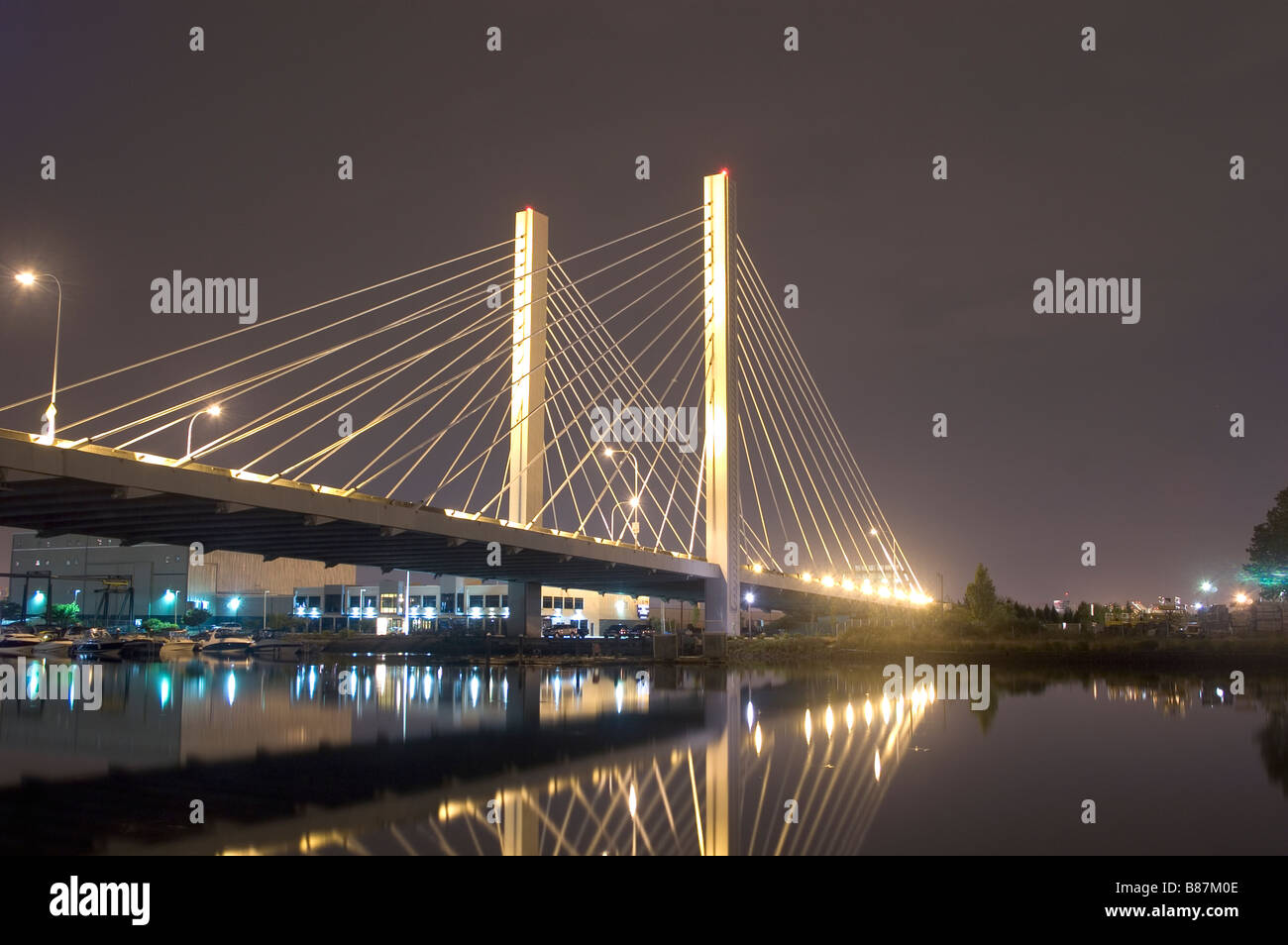 Thea Foss Waterway under the Interchange Bridge Tacoma Washington USA ...