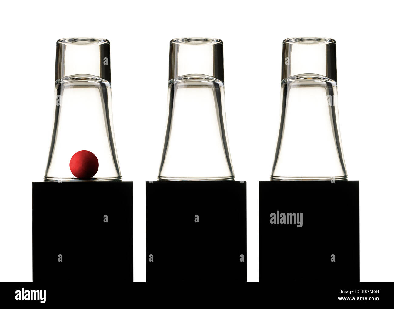 cup and ball game Stock Photo - Alamy