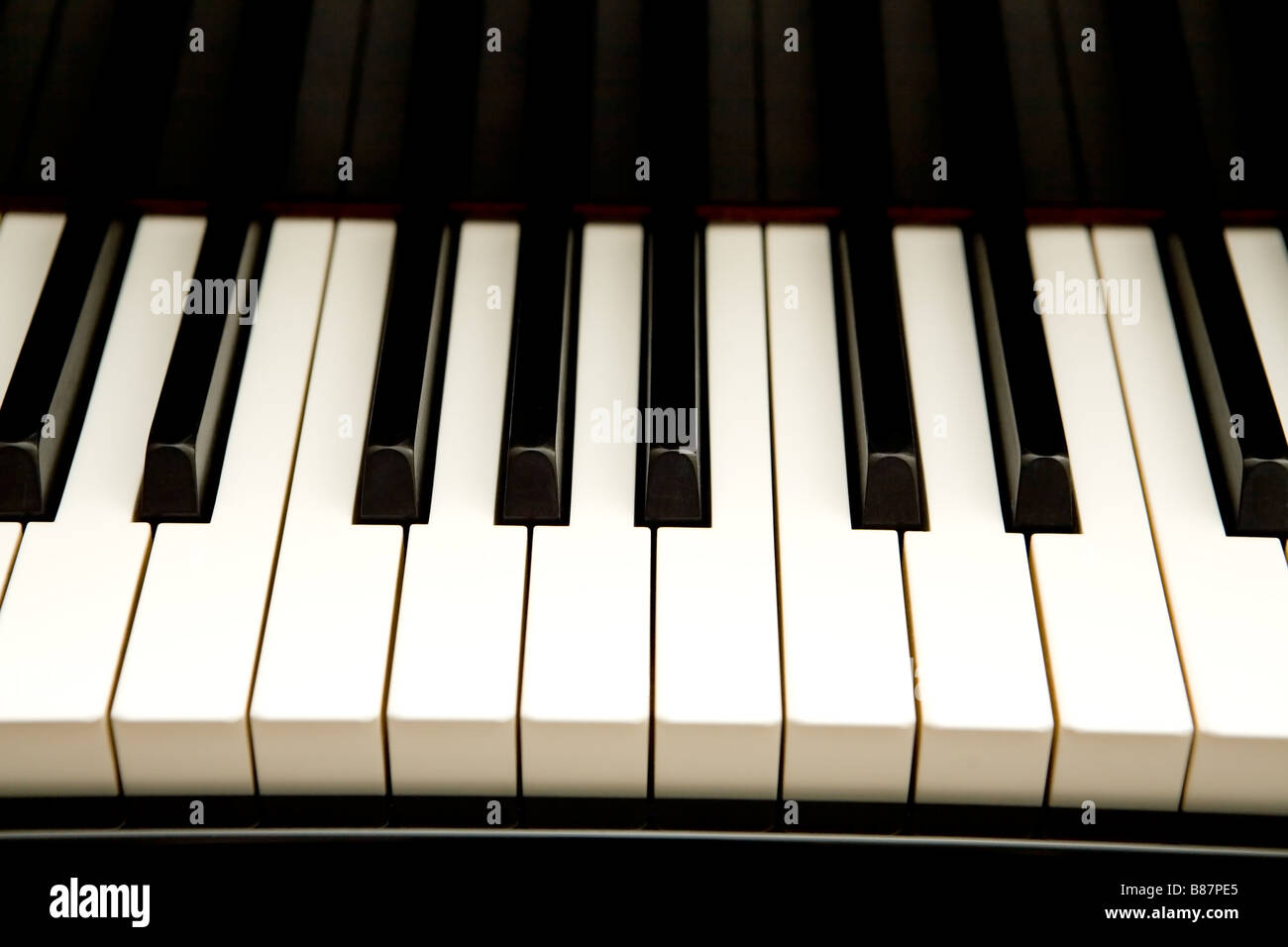 detail of keys on a piano ready for music concert Stock Photo - Alamy