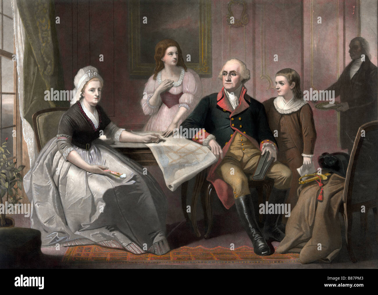 George washington family hi-res stock photography and images - Alamy