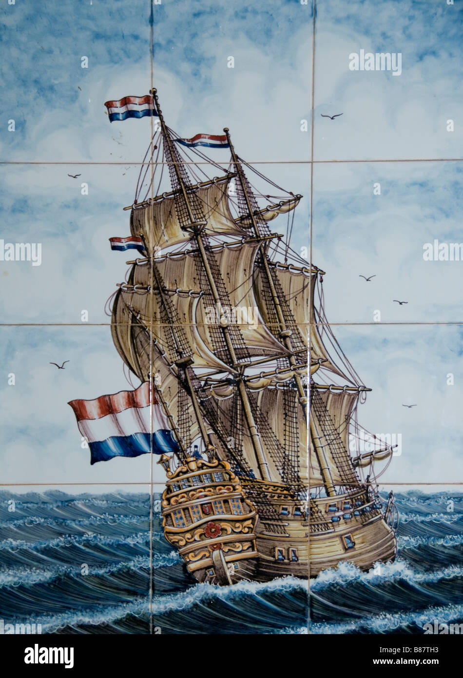 Dutch Sailing ship boat three Tiles master Museum Malacca Malaysia ...