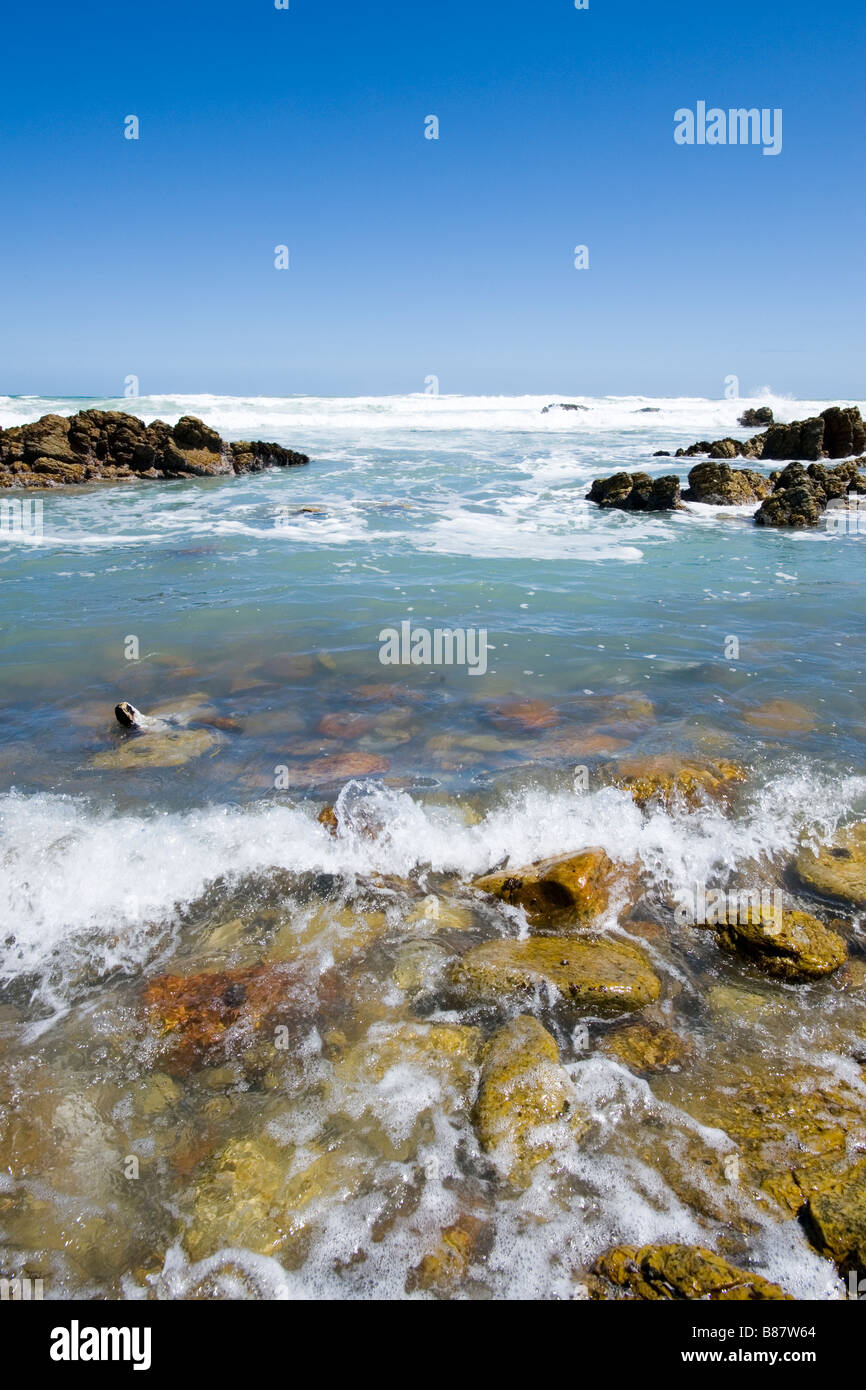 The southernmost rocks of the African continent at Cape Agulhas in ...