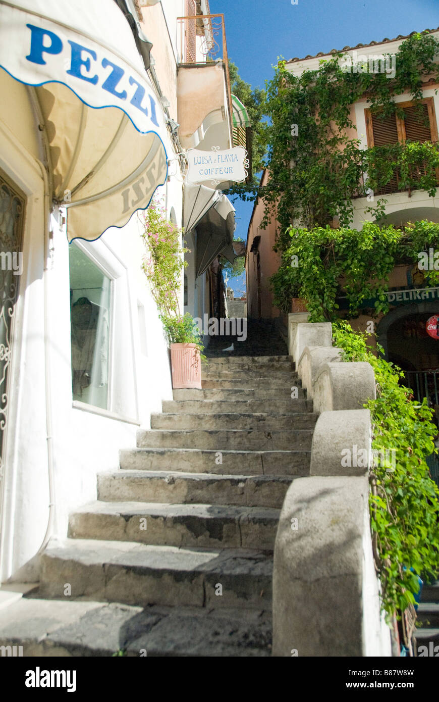 An Alley Way with Steps Stock Photo - Alamy