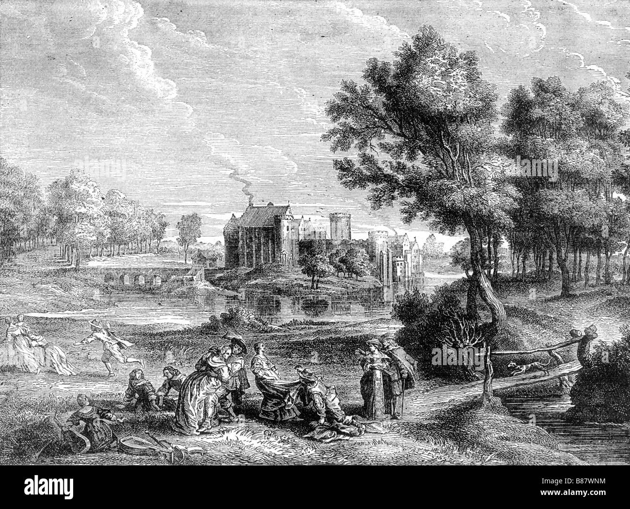 1600s illustrations Black and White Stock Photos & Images - Alamy