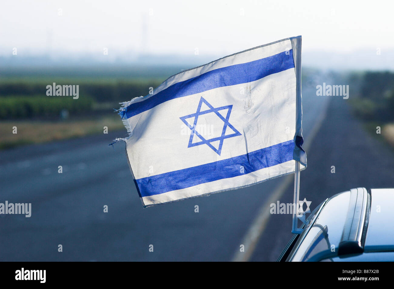 Israeli flag car hi-res stock photography and images - Alamy