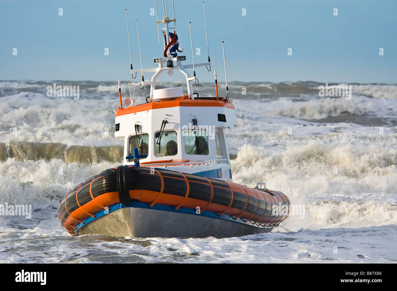 coast guard during storm in ocean Stock Photo - Alamy
