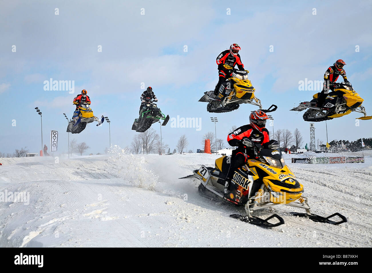 Snowmobile race hi-res stock photography and images - Alamy