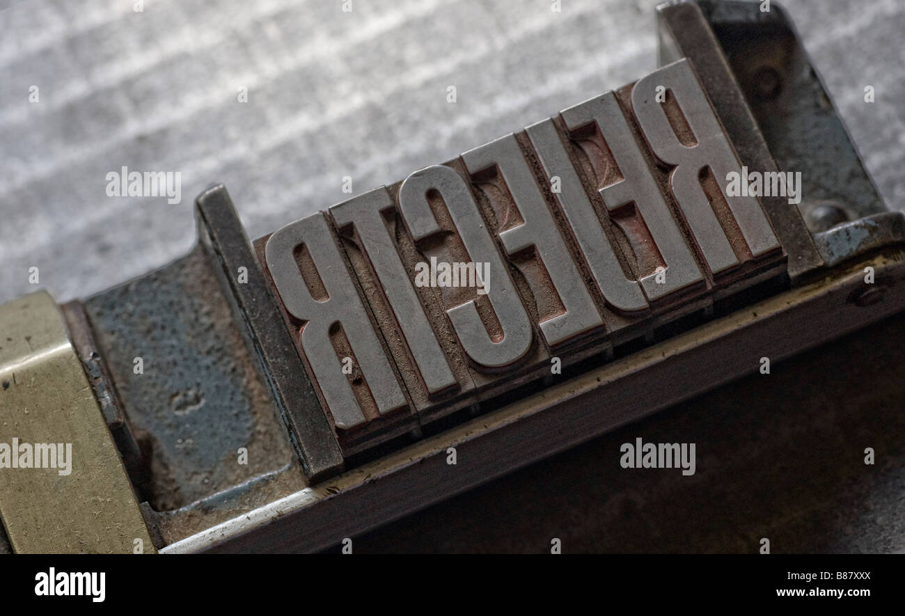 Letters for letterpress printing Stock Photo - Alamy