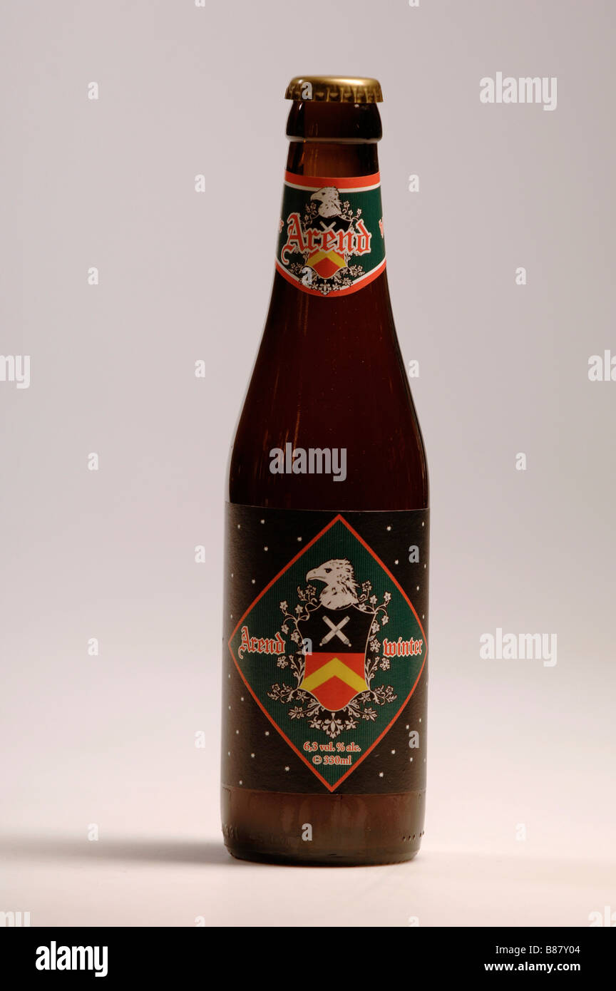 330ml bottle of Arend Winter beer Hoboken Belgium Stock Photo - Alamy