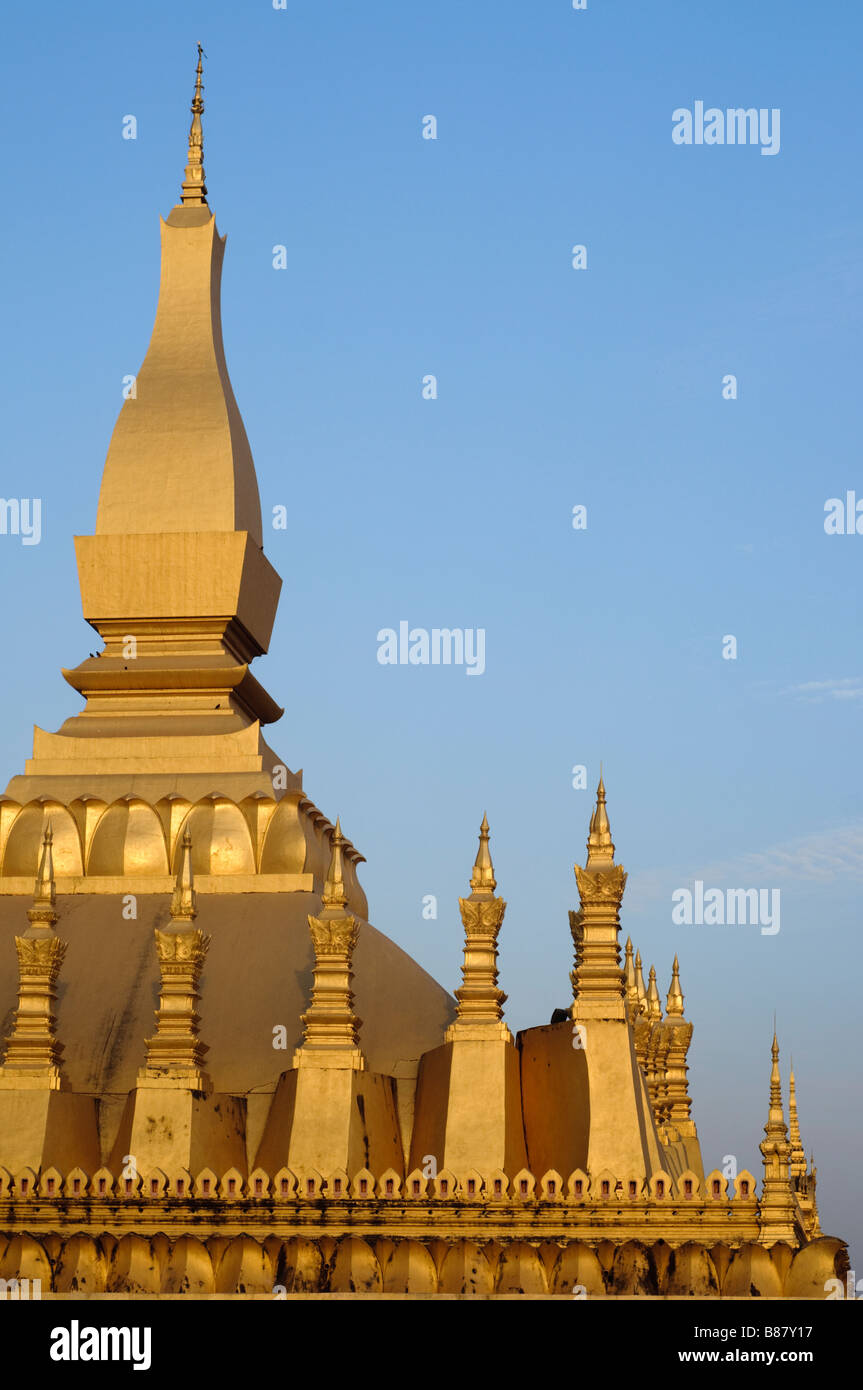 Pha That Luang Temple, Vientiane. Laos Stock Photo - Alamy