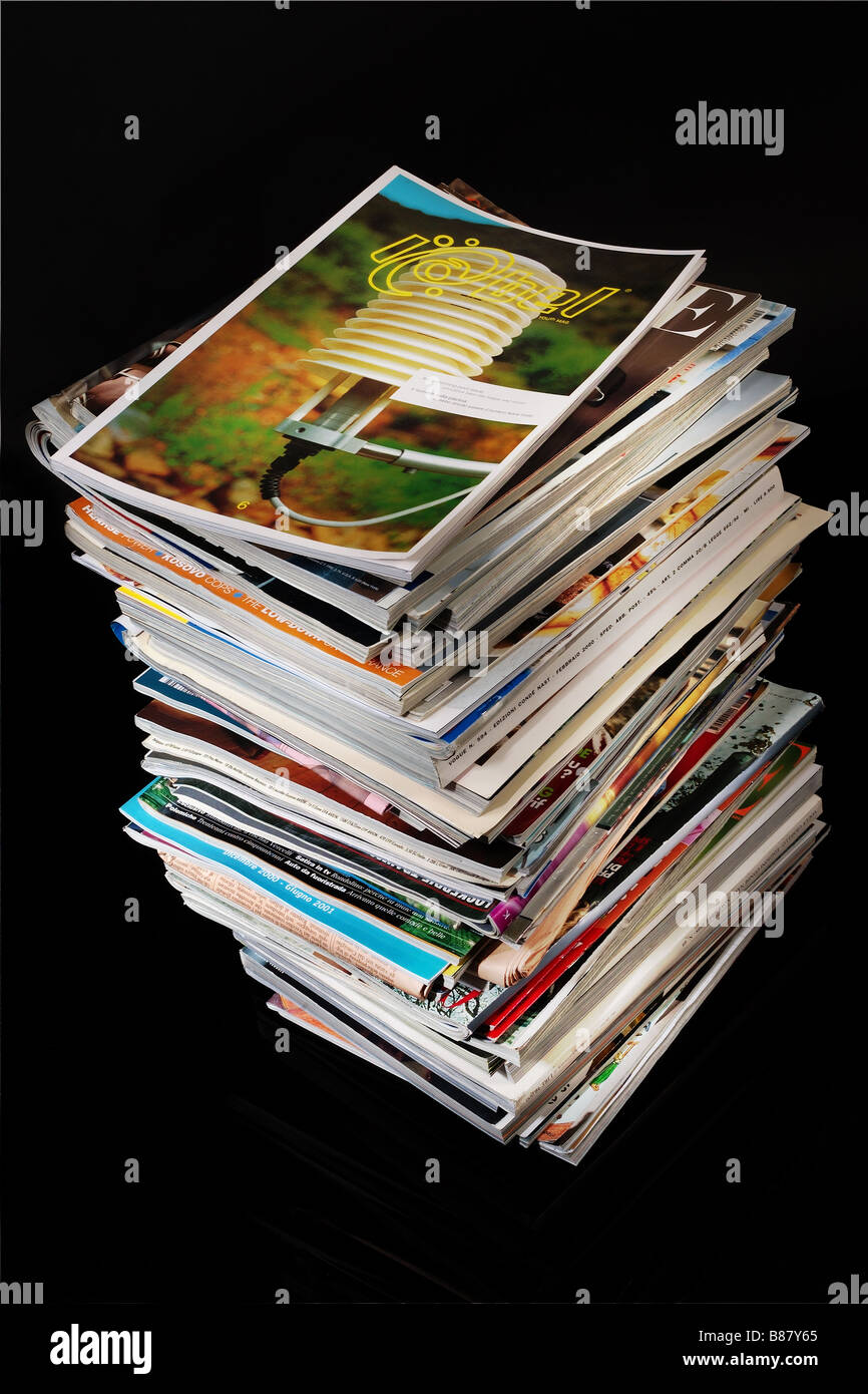 Magazines, newspapers, Stack, Overlay, Tank, Paper, reciclar Stock ...