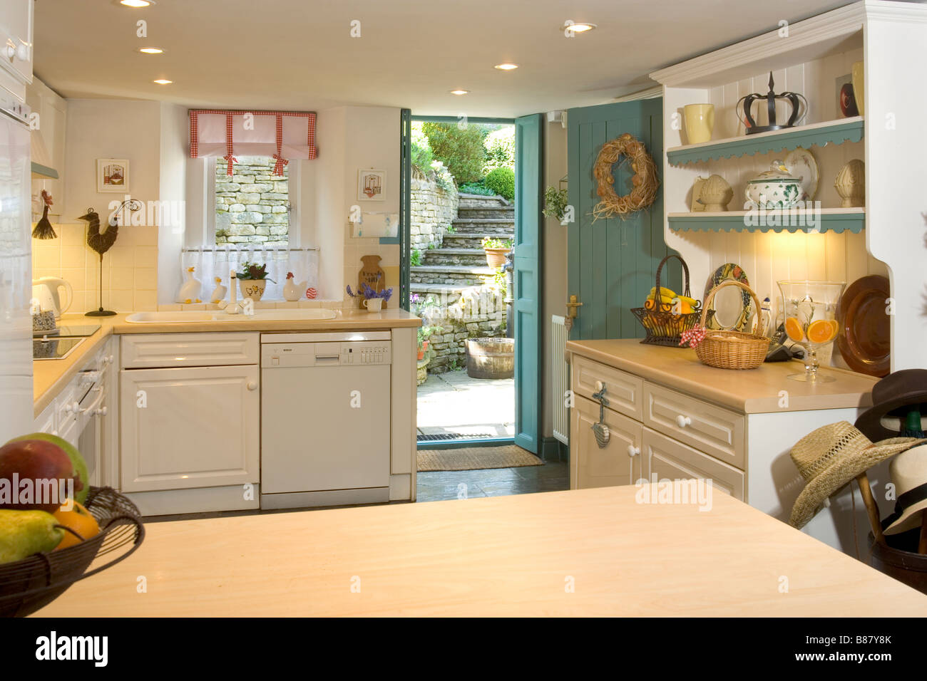 Back door to a kitchen hi-res stock photography and images - Alamy
