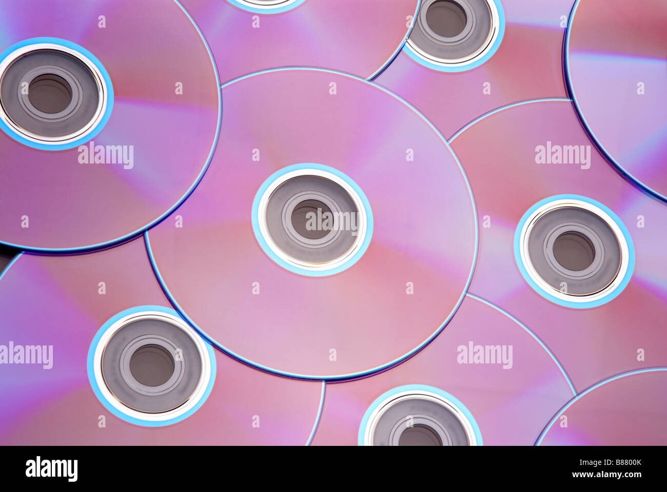 Pile of colorful DVD discs Stock Photo - Alamy