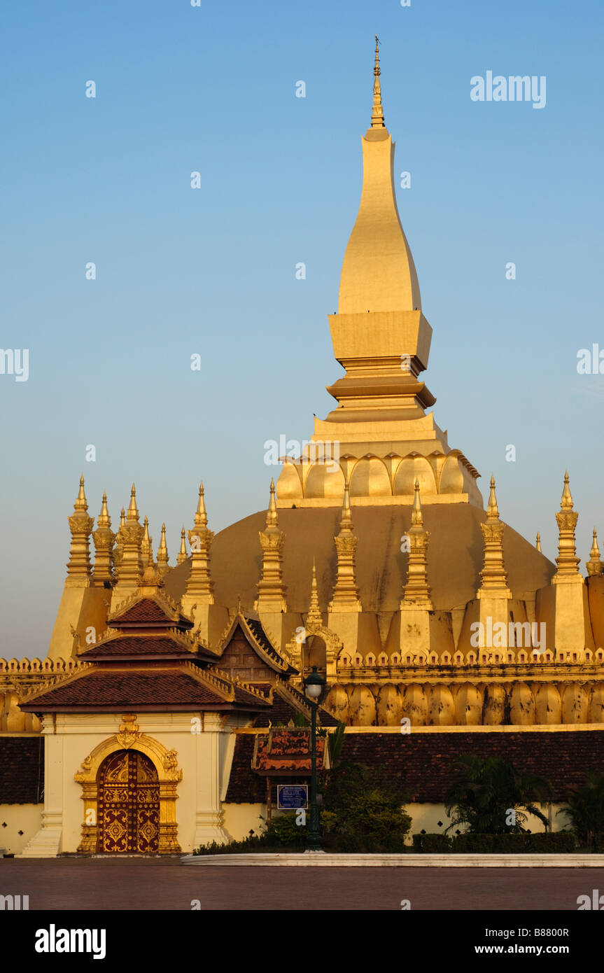 Pha That Luang Temple, Vientiane. Laos Stock Photo - Alamy