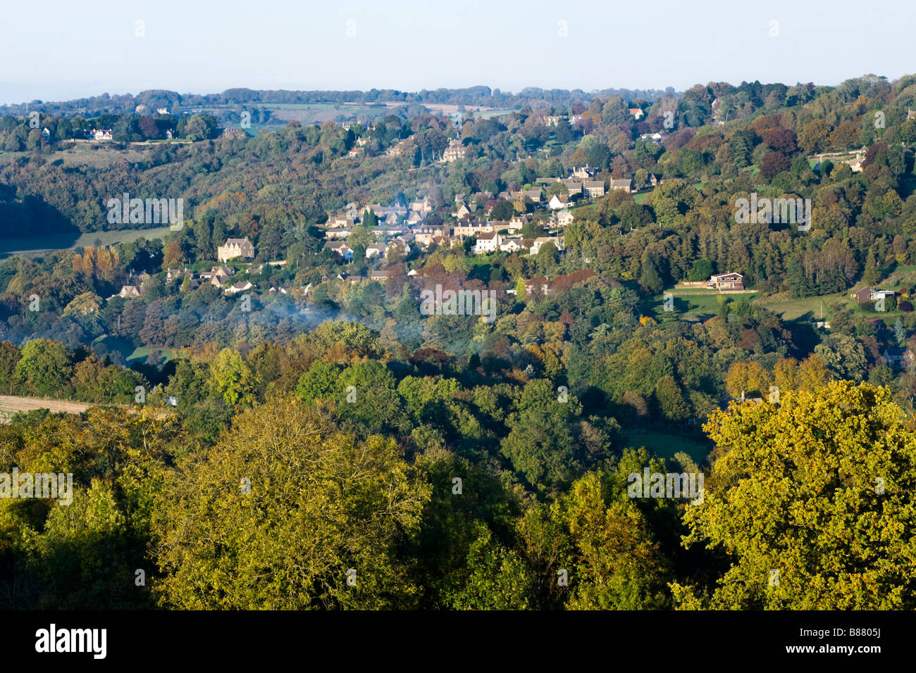The Cotswold village of St Chloe near Amberley, Gloucestershire ...
