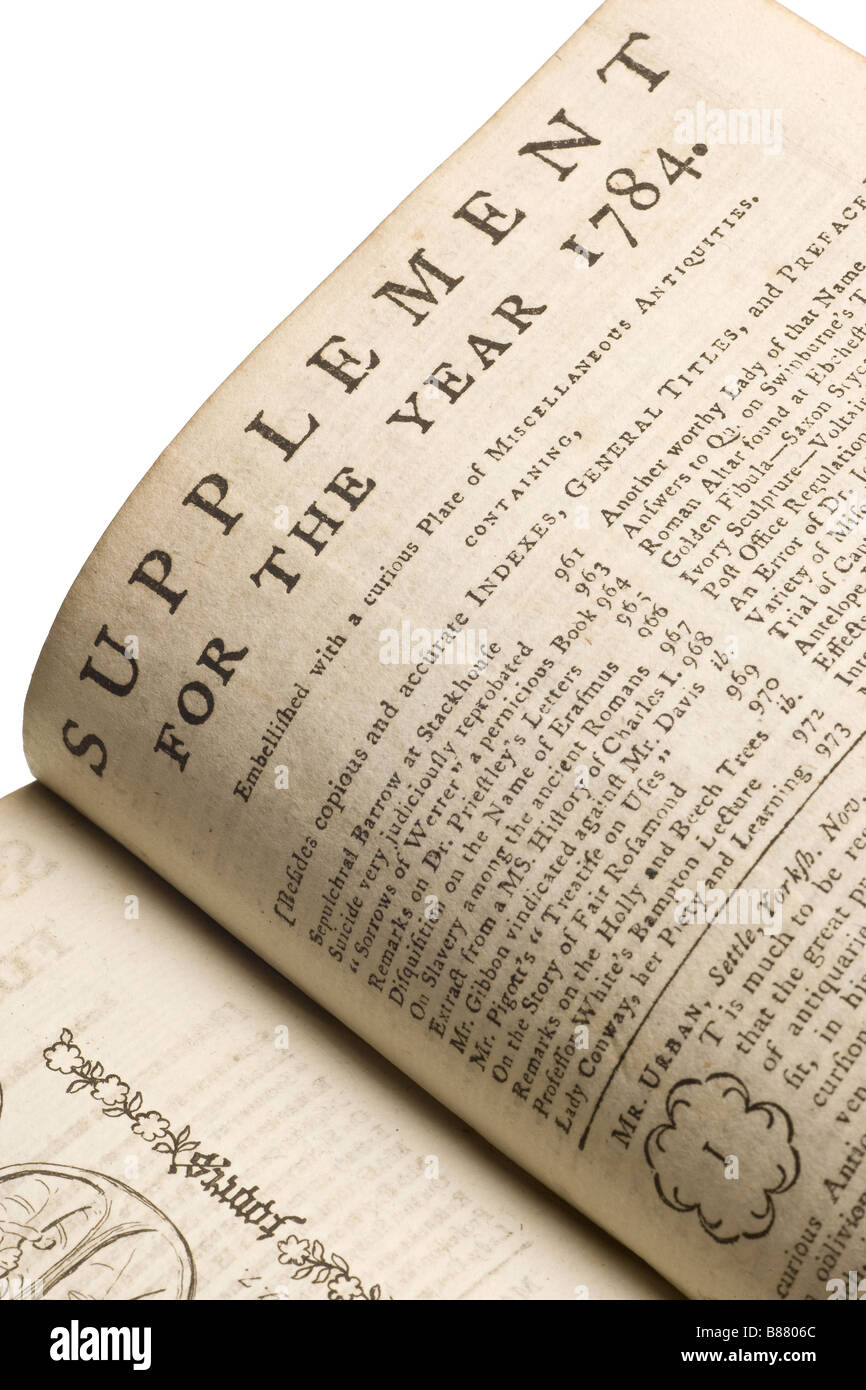 1700 s Men s Quarterly Magazine isolated on white background Stock ...