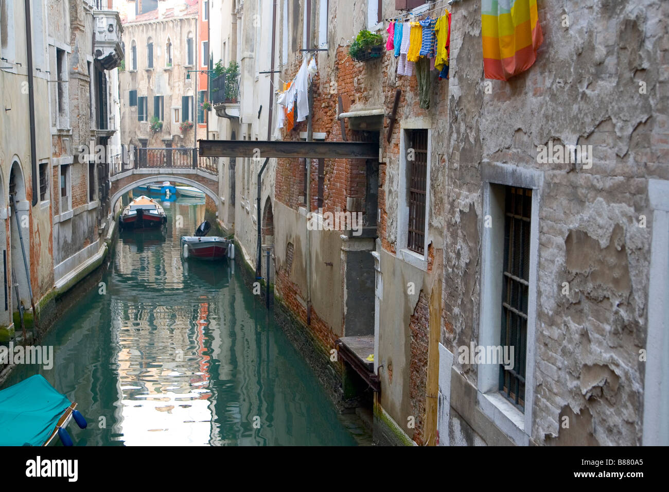 A view of a canal in Venice Italy Stock Photo - Alamy