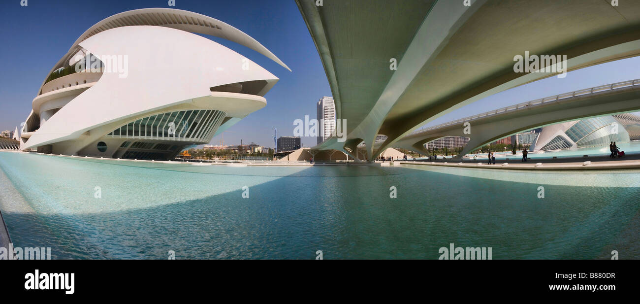 Spain Valencia City of sciences and arts by architect Santiago ...