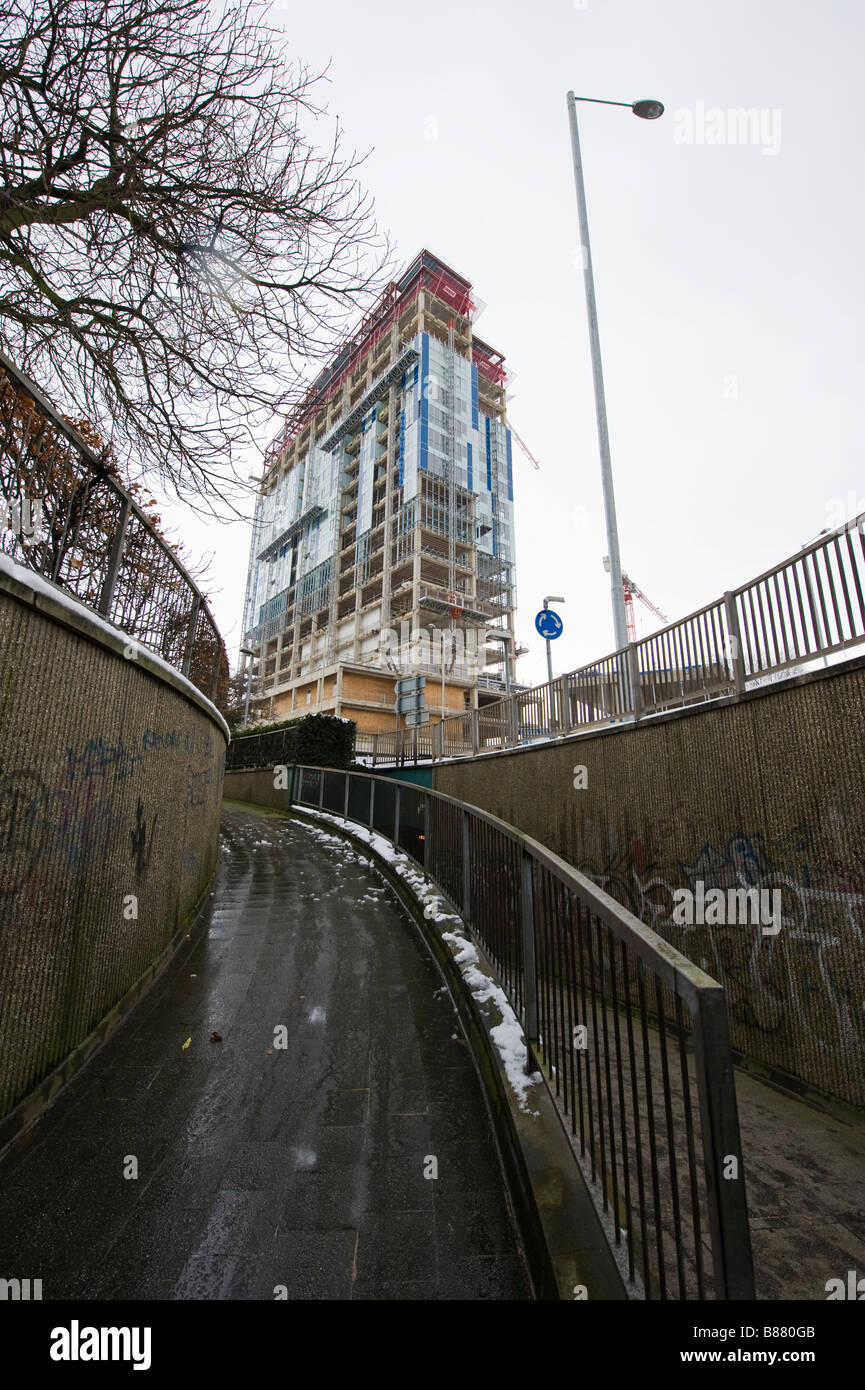 concrete subway and new office block development, Hemel Hempstead ...