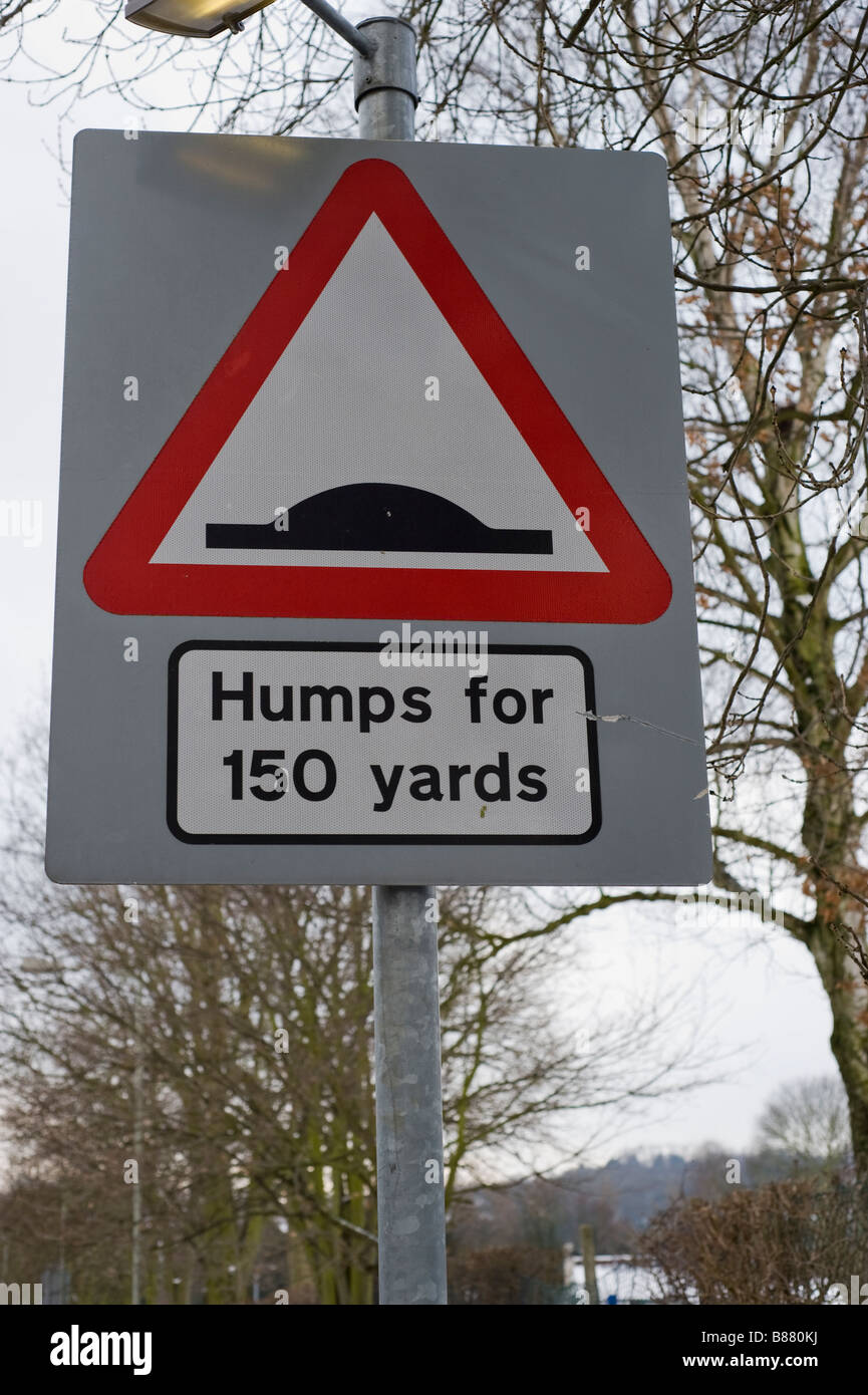 Traffic humps sign hi-res stock photography and images - Alamy