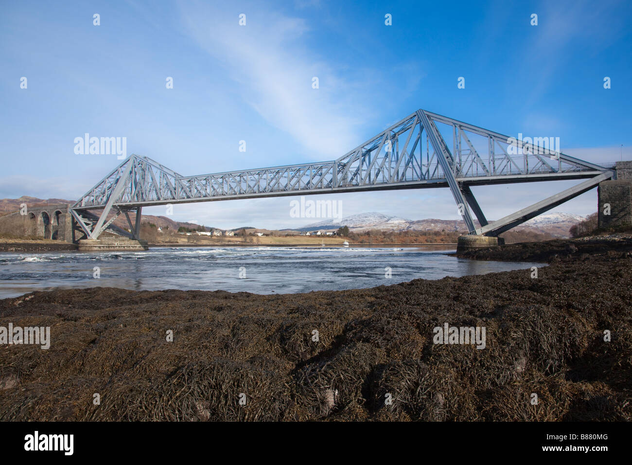 Falls of Lora at Connel bridge. Loch Etive, Scotland Stock Photo - Alamy