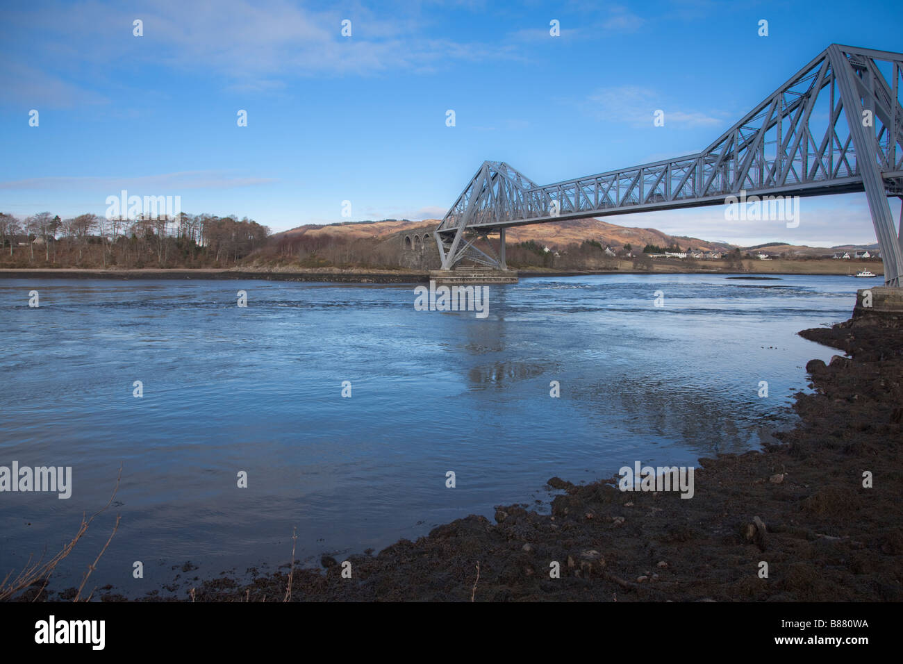 Falls of Lora at Connel bridge. Loch Etive, Scotland Stock Photo - Alamy