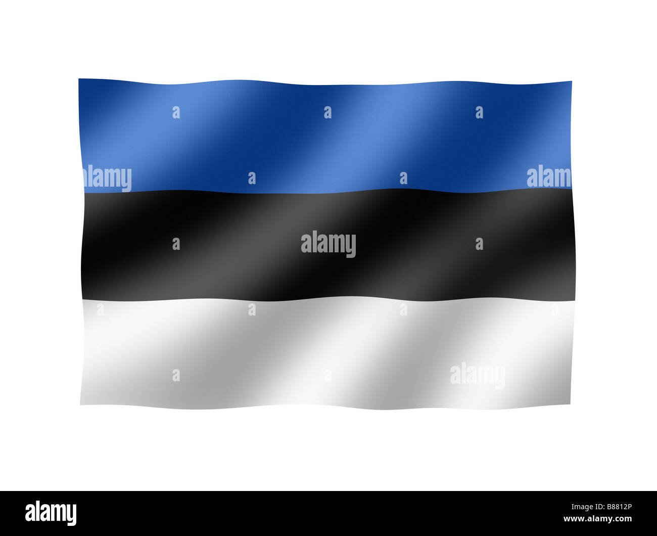 Estonia Estonian Flag Waving Stock Photo - Alamy