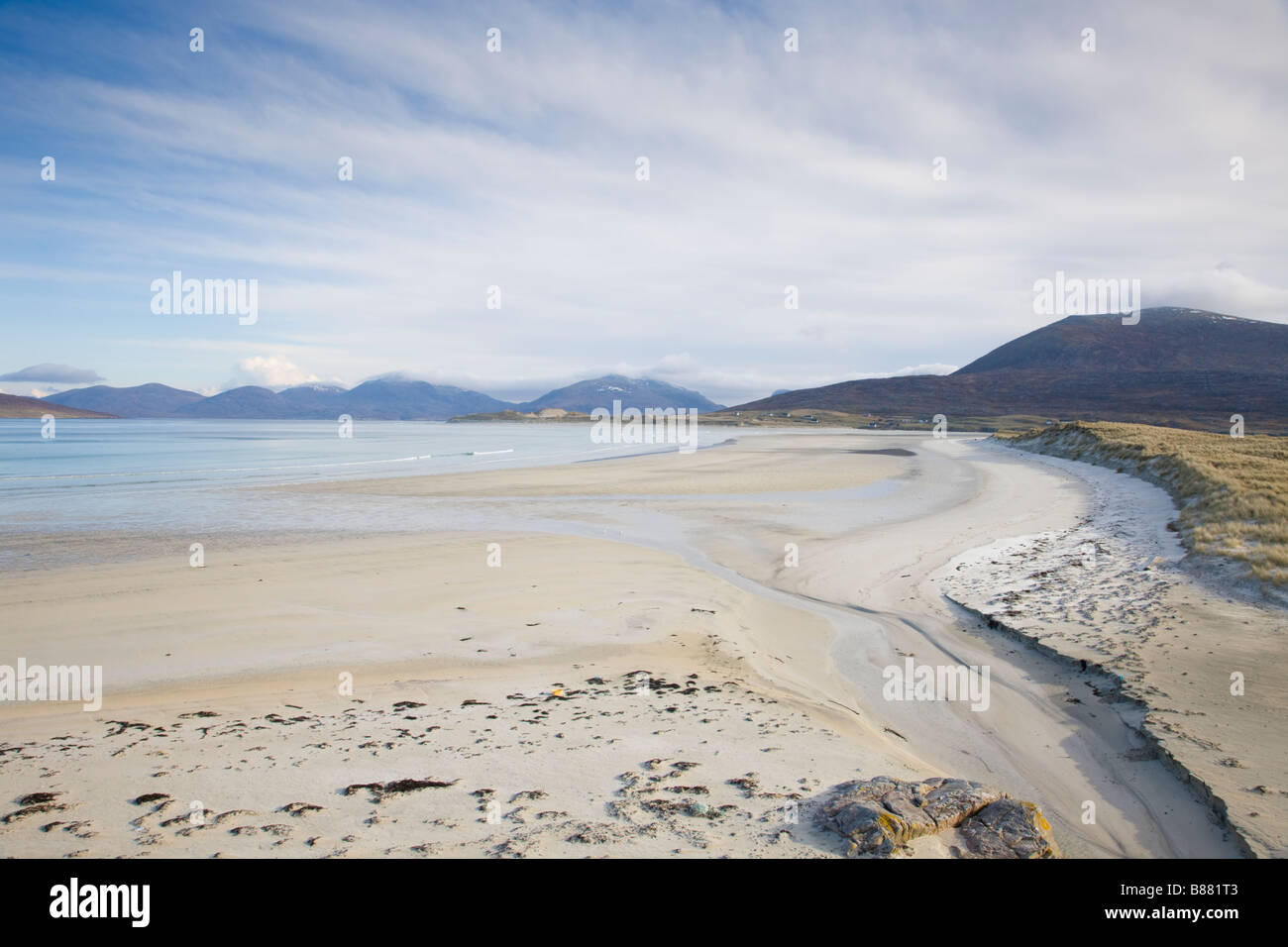 Seilebost beach View of Sound of Taransay, Isle of Harris, Scotland. UK ...