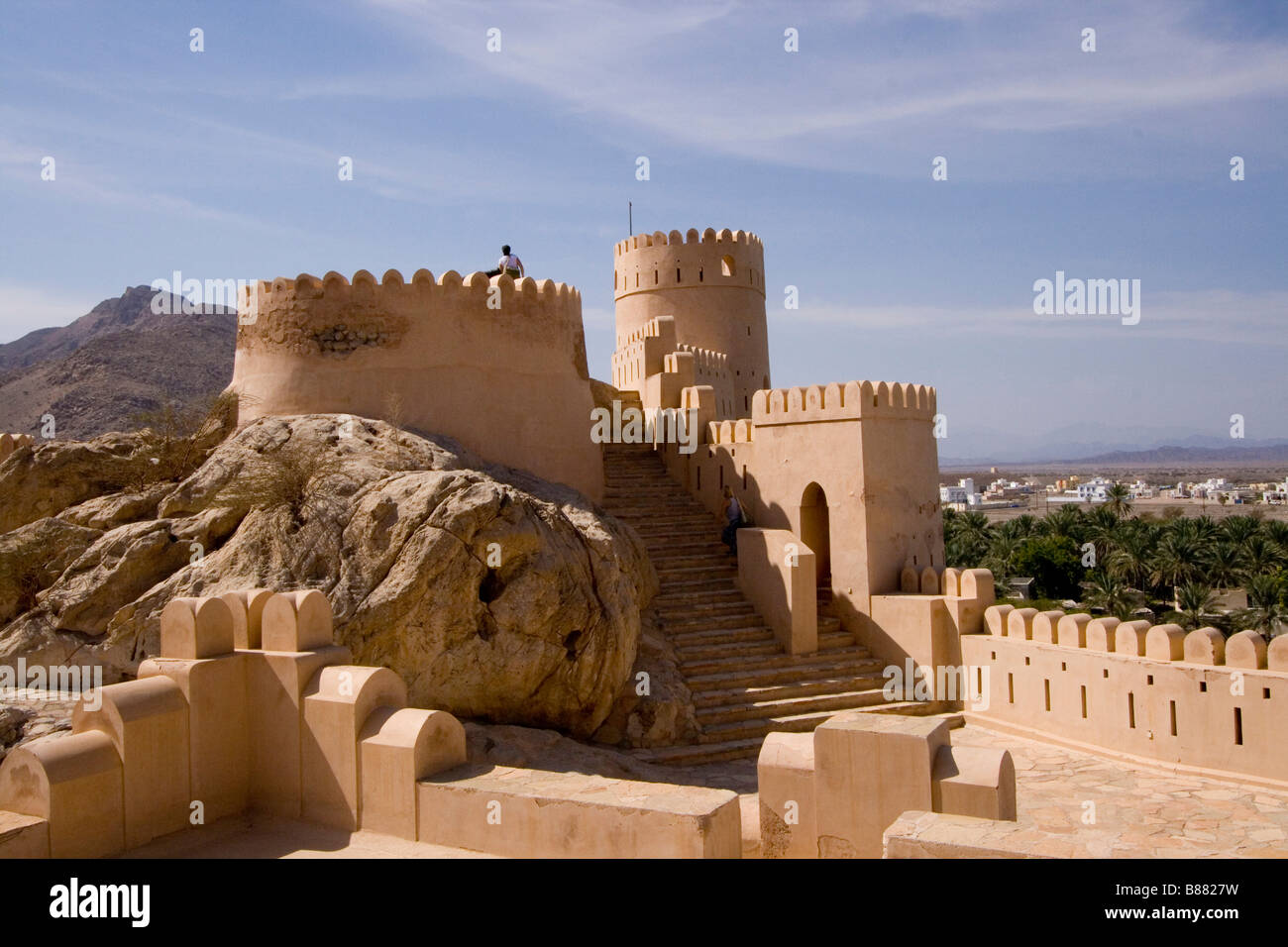The fort build by Portugese in 16th century on the desert Empty Quarter ...