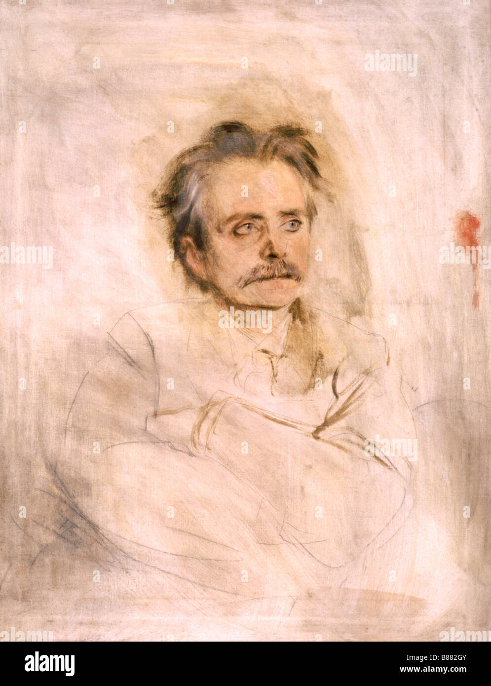 Painting of Edvard Grieg Stock Photo - Alamy