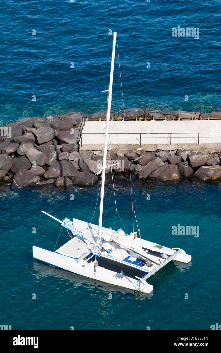 Twin deck catamaran hi-res stock photography and images - Alamy