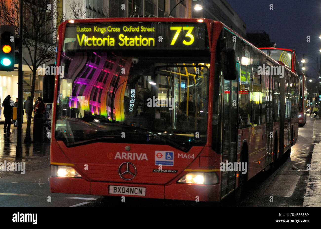 Bendy bus in Oxford street London United Kingdom Stock Photo - Alamy