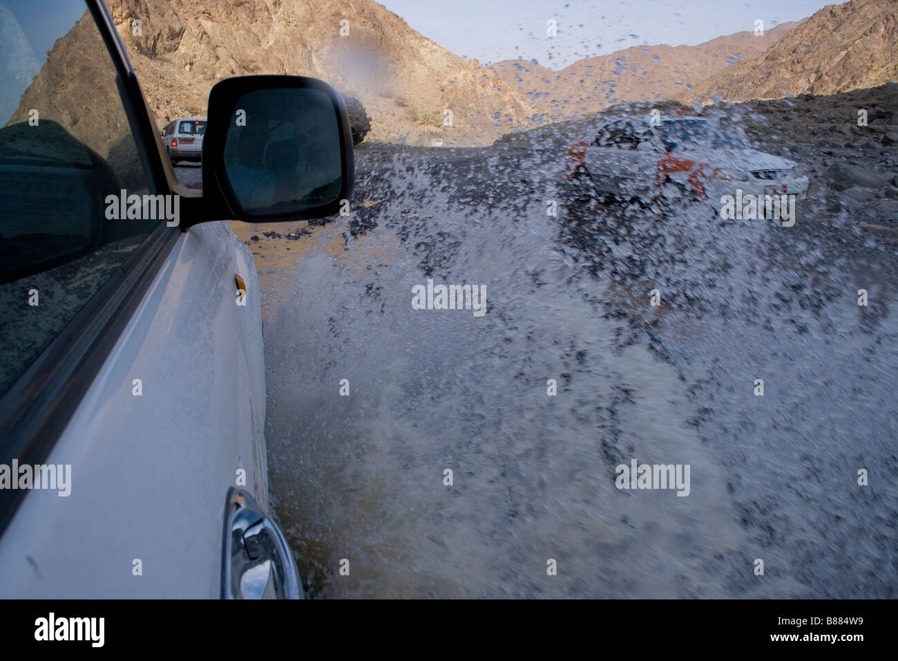 4x4 car drive near Muscat the capital of Oman Persian Gulf Arabian Sea ...