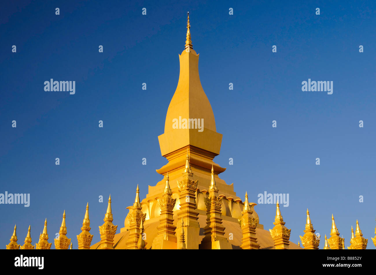 Pha That Luang Temple, Vientiane. Laos Stock Photo - Alamy