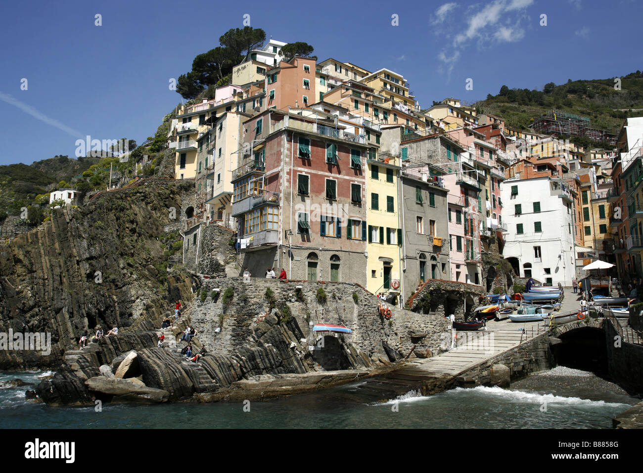 Riomaggiore, Cinque Terre, Liguria, Italy Stock Photo - Alamy