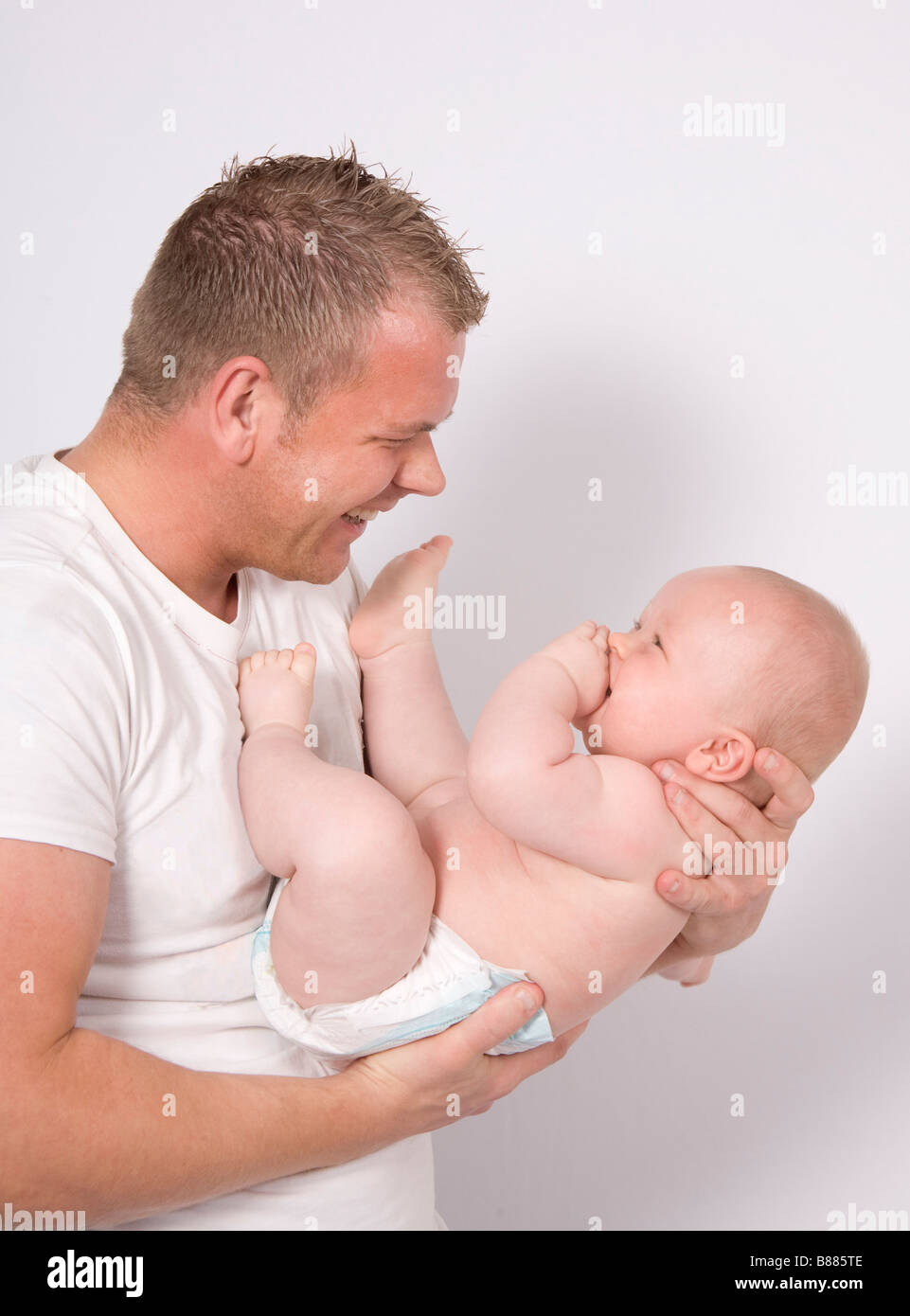 Father and baby Stock Photo - Alamy