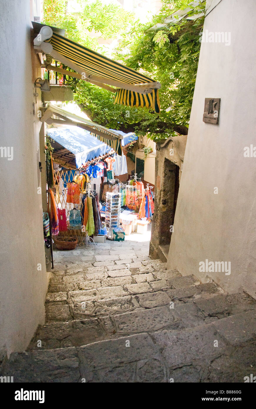An Alley Way with Steps Stock Photo - Alamy