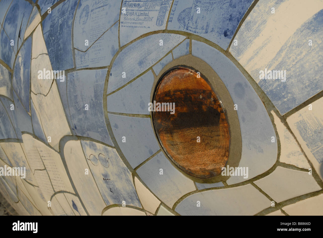 The Big Fish also called The Salmon of Knowledge is a printed ceramic ...