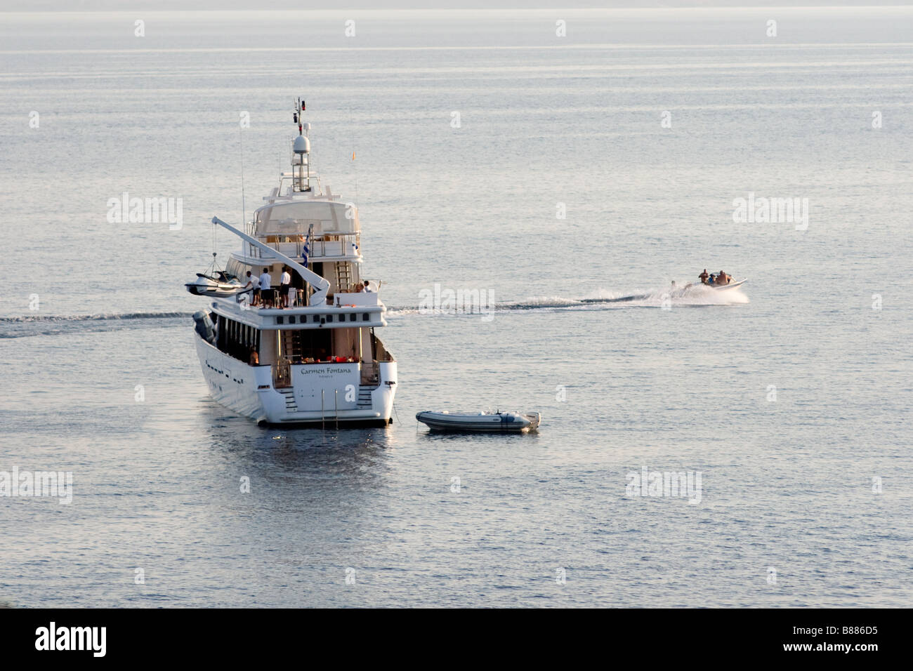 Yacht, Aegen Sea, Amoliani Island, Greece Stock Photo - Alamy