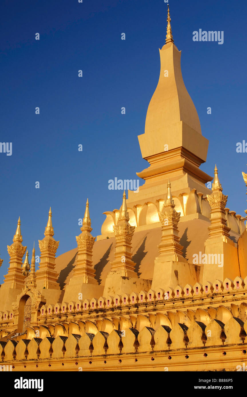 Pha That Luang Temple, Vientiane. Laos Stock Photo - Alamy
