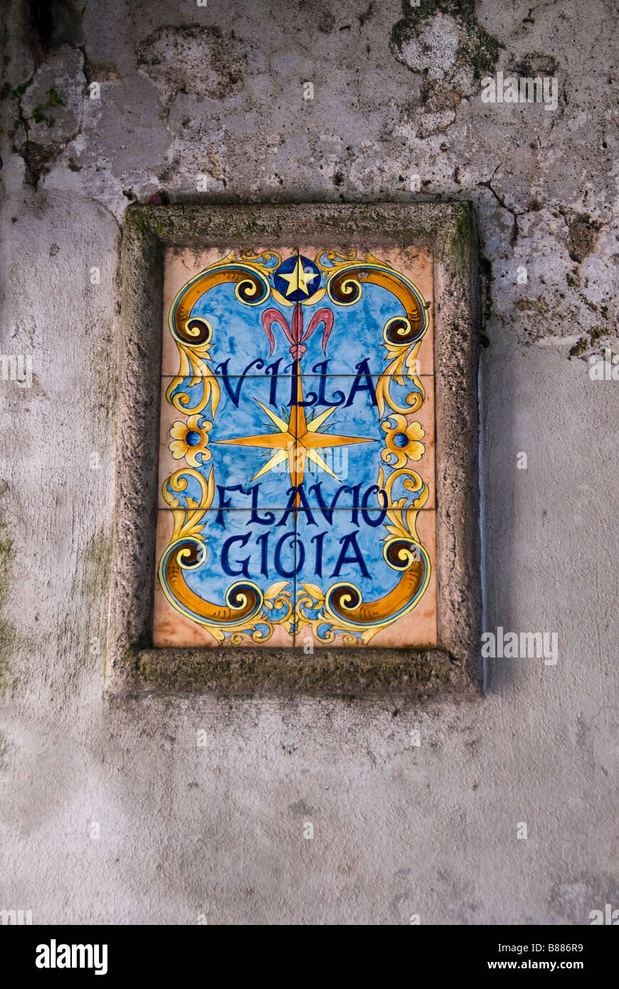 Italian Door Sign Stock Photo - Alamy