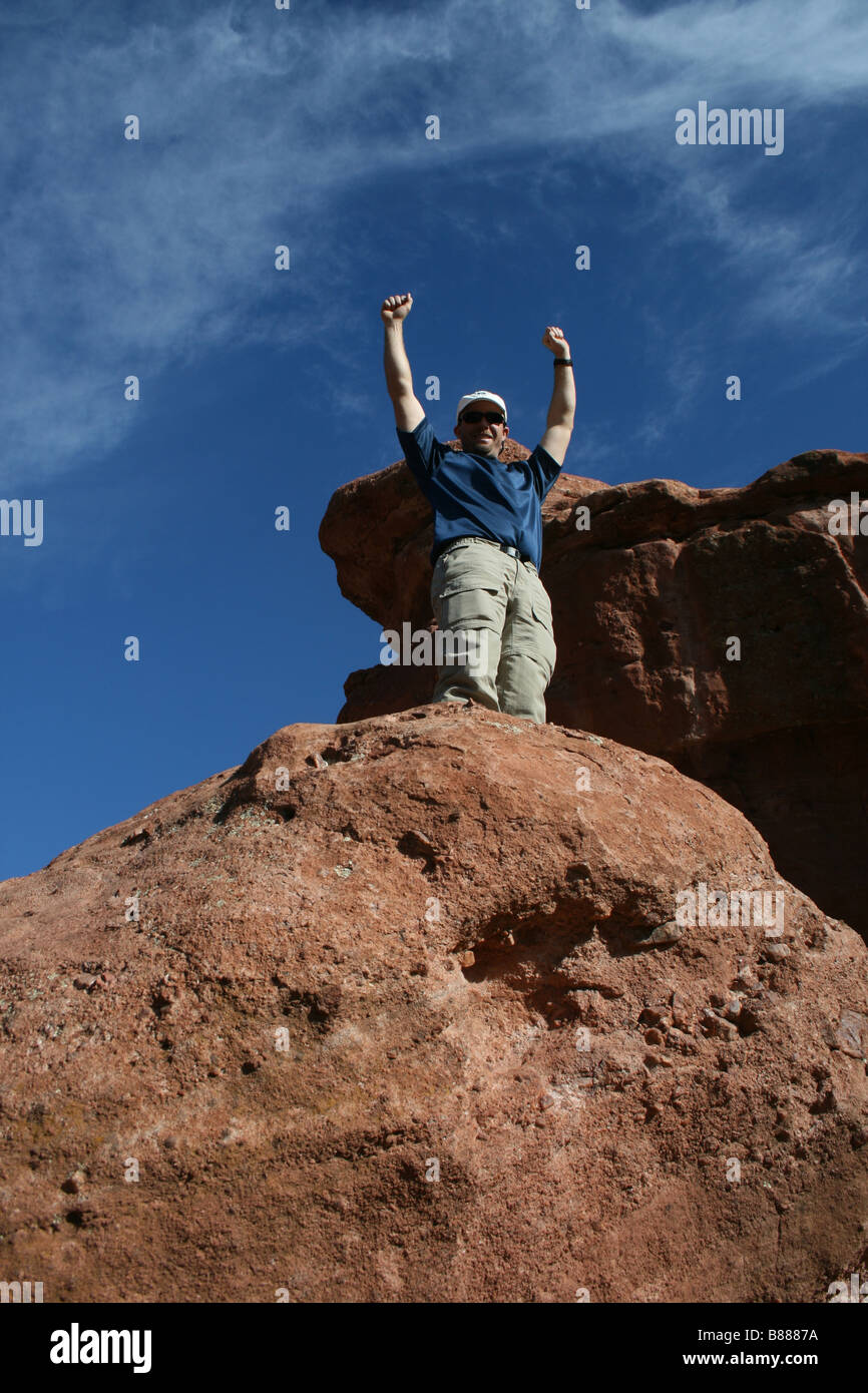 The top of the Rock Stock Photo - Alamy