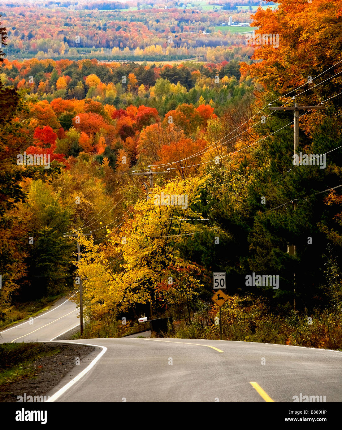 Quebec road sign hi-res stock photography and images - Alamy