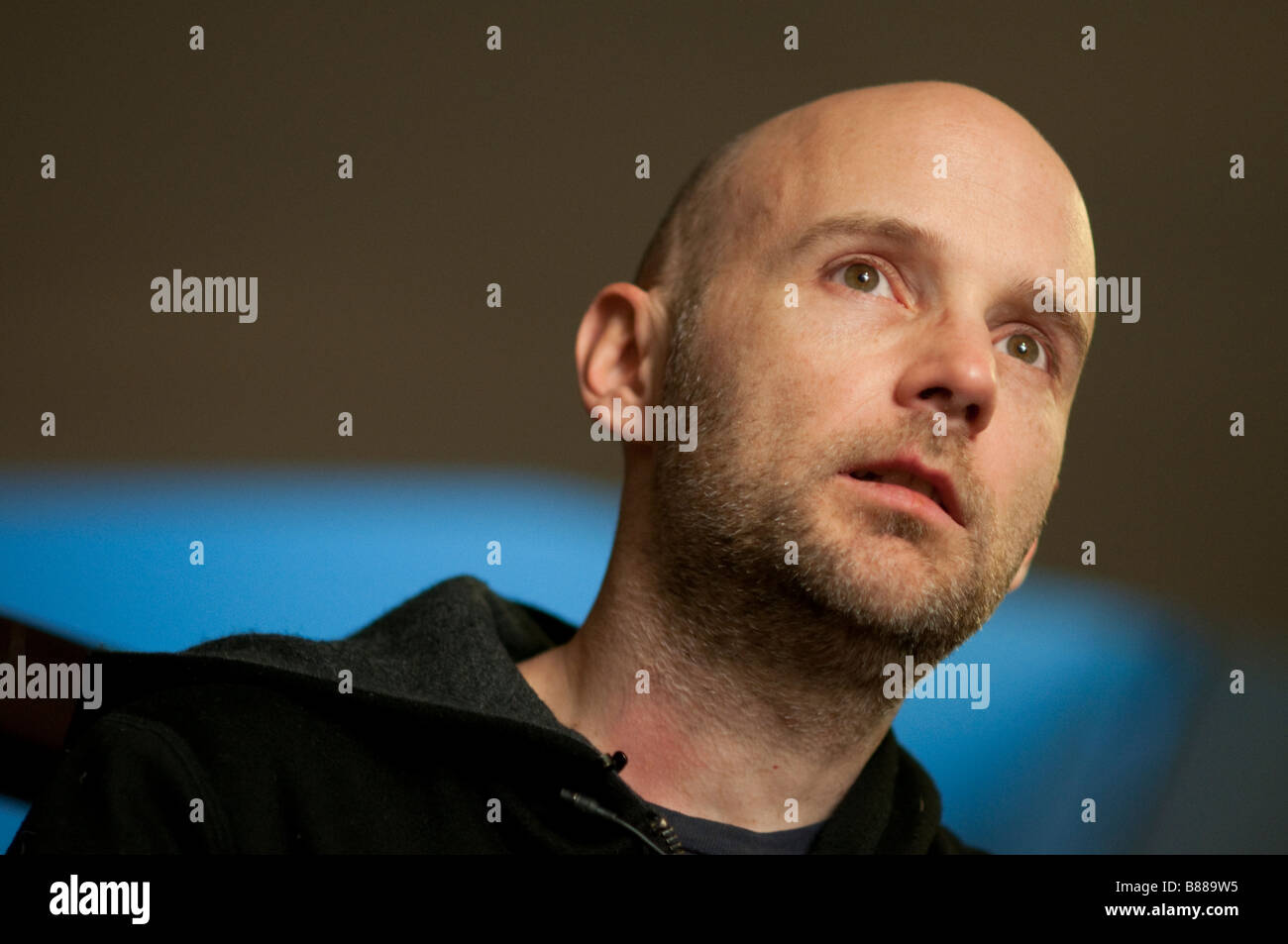 Recording artist Moby (Richard Melville Hall) speaks during an ...