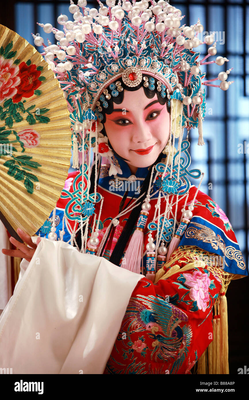 Actress Dressing As Beijing Opera Characters,China Stock Photo - Alamy